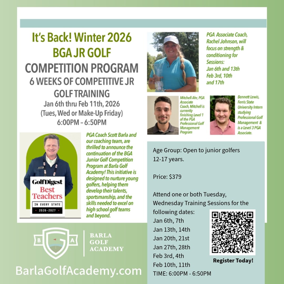 Winter 2026 BGA JR GOLF COMPETITION PROGRAM - Barla Golf Academy