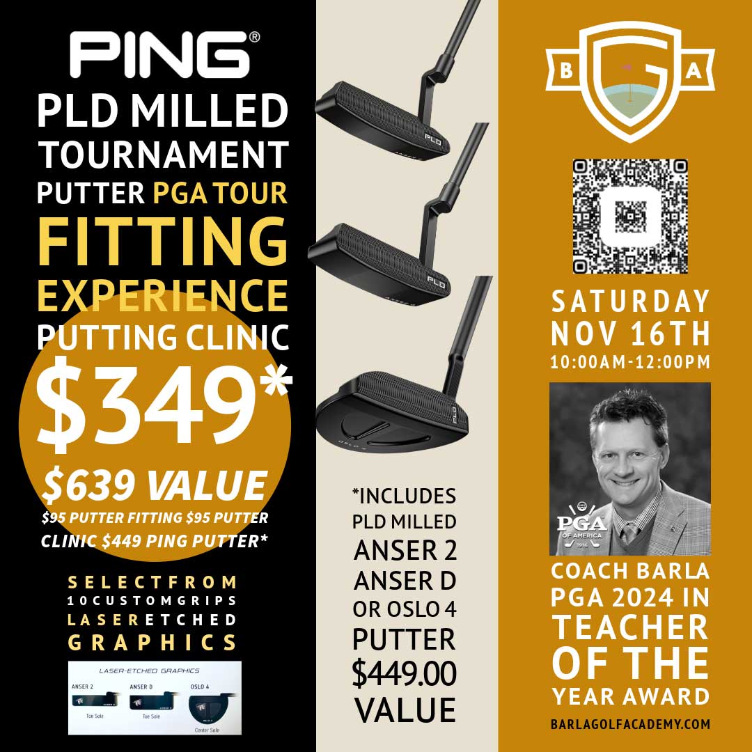 PING PLD Milled Tournament Putter Fitting, Clinic & Putter - Barla Golf ...